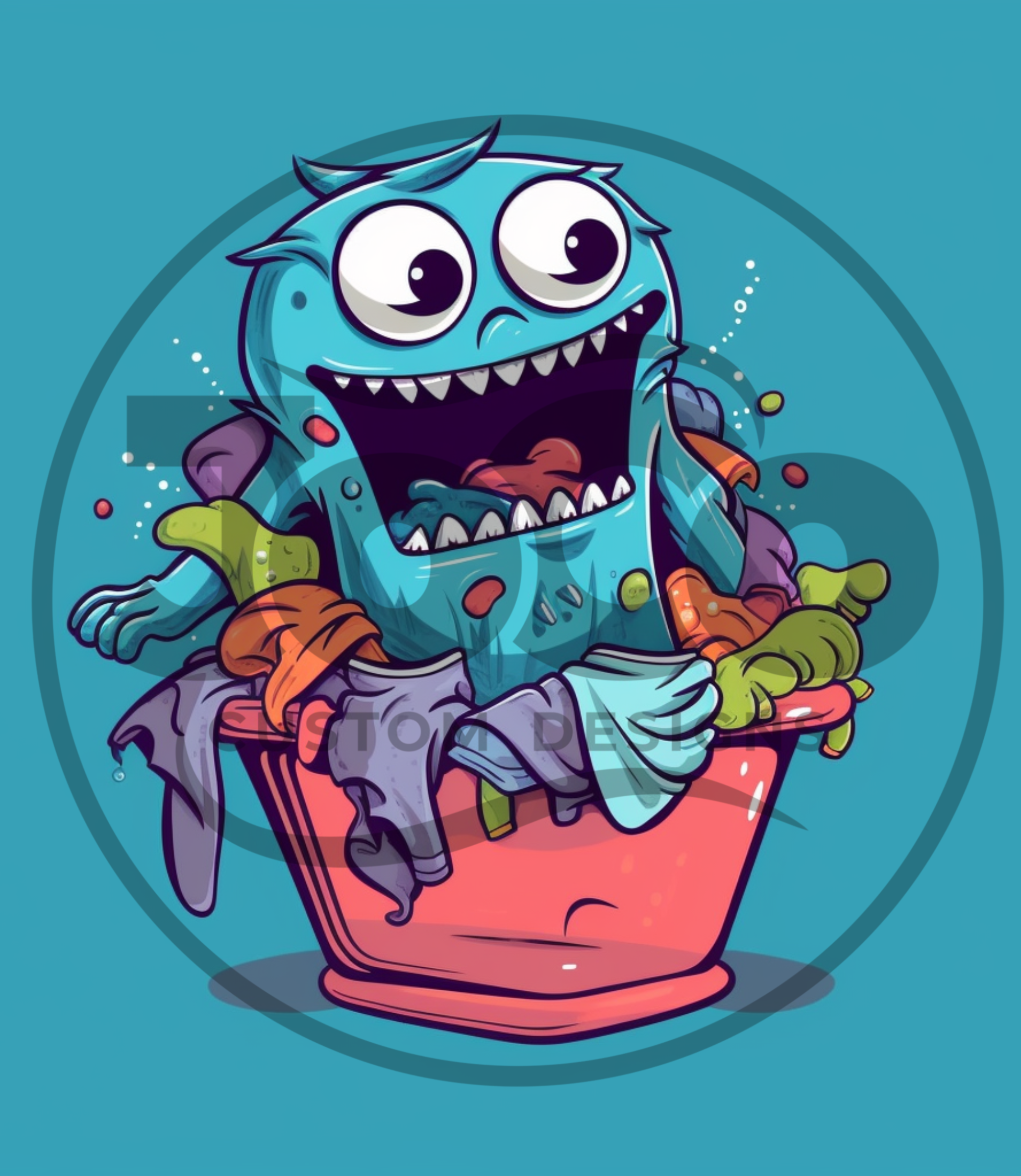 Laundry Monster PNG – JoCo Custom Designs